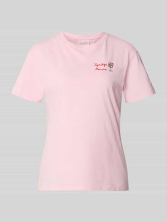 MC2 Saint Barth T-Shirt mit Motiv- und Statement-Stitching Modell EMILIE
