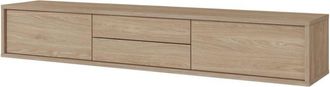 Selsey Selsey - Moddern - TV-Lowboard mit Schubladen und Wandmontageoption, Eiche, 180 cm