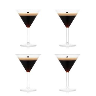 Bodum 11928-10SSA OKTETT 4 Verres &agrave; Martini en plastique durable 0.18 l