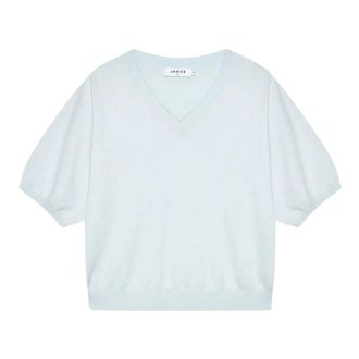 Janice Romeo V-Ausschnitt Strick - - Knitwear - Damen - Blau - XS