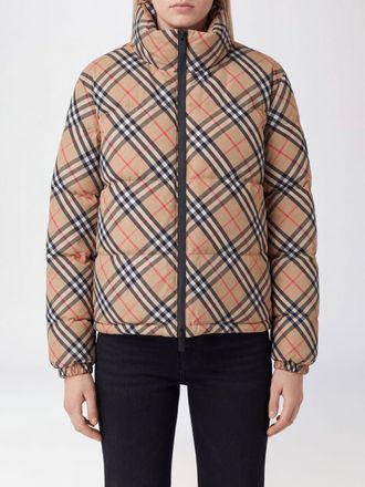 Burberry Gesteppte Daunenjacke von mit Vintage Check-Muster und EKD-Logo