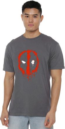 Deadpool Marvel Deadpool Paint Logo Unisex T Shirt, Charcoal, XXXX-Large