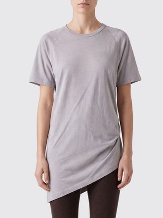 Ziggy Chen Langes Slim-Fit-T-Shirt aus Baumwolle mit asymmetrischem Saum