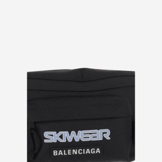Balenciaga Mens Nylon Skiswear Fanny Pack Black Polyester Belt Bags