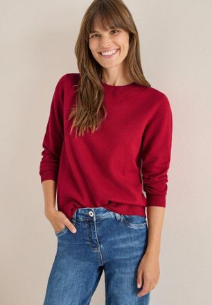 Cecil Strickpullover Rundhalspullover, Regular Fit