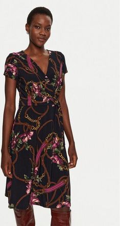 Lauren Ralph Lauren Coctailkleid 250946815001 Dunkelblau Regular Fit