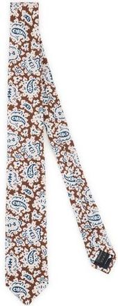 Au Printemps Paris Cravate &agrave; motifs en soie