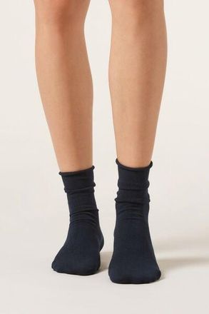 Calzedonia Kurze Socken Mit Cashmere Blau