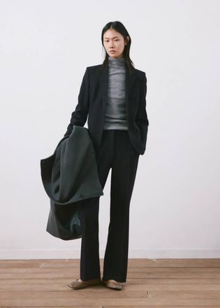 Mango Gerader Blazeranzug dunkles marineblau - Damen - XXS - MANGO