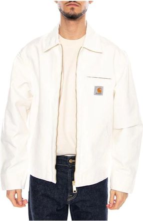 Carhartt Work in Progress Homme, Vestes, Blanc, Taille: L Detroit Jacket