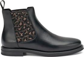 Frau Beatles en cuir avec élastique texturé, Noir, 41 EU