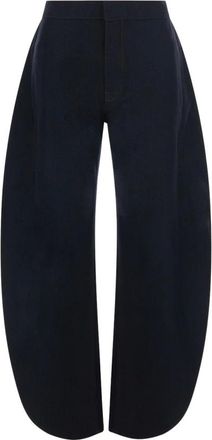 Alaia Pantalon en laine et denim P&eacute;tale - Femme - Pantalons - Noir - Taille: 38 FR