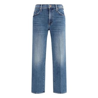 Mother Mid Rise Rambler Zip Ankle Fray Jeans - - Jeans - Damen - Blau - W25