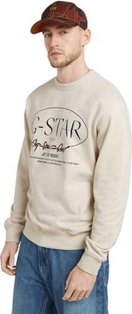 G-Star G-Star Homme Sweat Circle G-Star Graphic, Blanc (whitebait D25100-D257-1603), L