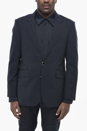 PT01 Jacke aus Schurwollmischung mit zwei R&uuml;ckenschlitzen und klassischem Revers PT01