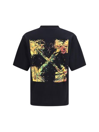 Off-white Mens Spices Arrow Skate T-Shirt Black Cotton T-Shirts And Polos