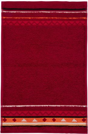 FROTTANA Country Gästetuch 30 x 50 cm aus 100% Baumwolle, ruby
