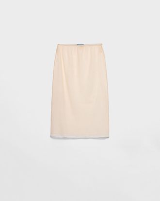 Prada Unterrock aus Baumwoll-T&uuml;ll