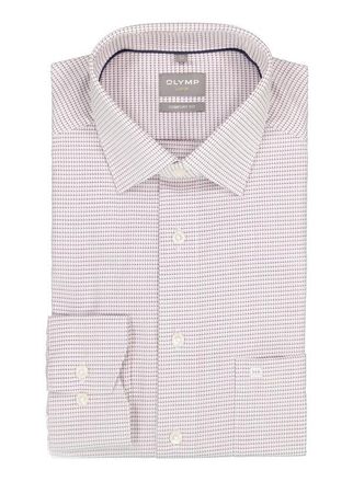 Olymp Herren Hemd rosa gemustert