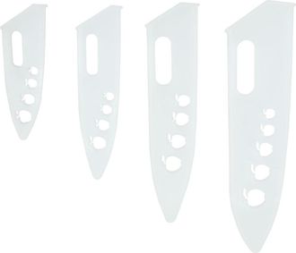 Pretyzoom 4st&uuml;cke Abdeckung Schutz K&uuml;che Kunststoff Transparent F&uuml;r Messer Schutzabdeckungen K&uuml;che Schutz Kunststoff Abdeckung