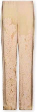 Elena Miro Femme, Pantalons, Beige, Taille: 48 FR Pantalon droit imprim&eacute;