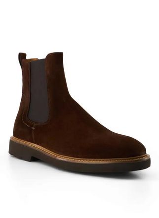 Rosso E Nero Herren Schuhe braun Veloursleder