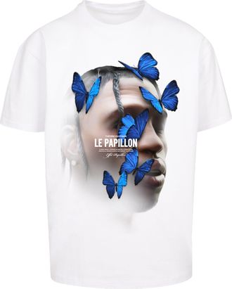Mister Tee Herren T-Shirt Le Papillon Oversize Tee White XS
