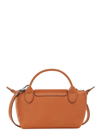 Longchamp Womens Shoulder Bag Le Pliage Xtra Brown Leather Calf Handbags Hand