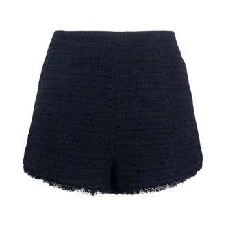 Zimmermann Femme, Shorts, Bleu, Taille: 36 FR Shorts en Tweed Marine Taille Haute