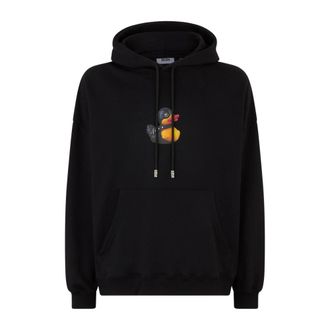 GCDS Duck Hoodie - - Sweatshirts & Hoodies - Herren - Schwarzk - XS