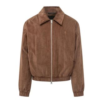 Ami Ami de Coeur Zipped Jacket - - Jackets - Herren - Braun - S