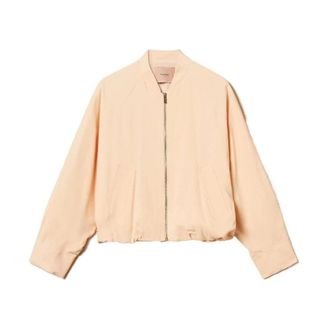 Twinset Bomber &agrave; manches kimono - Femme - Vestes - Rose - Taille: 38 FR
