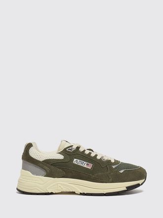 Autry Hyperway zweifarbige Low-Top-Sneaker aus Leder und Mesh
