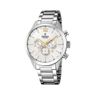 Festina Homme, Accessoires, Gris, Taille: ONE Size Timeless Chronograph