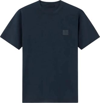 Stone Island Homme, Tops, Bleu, Taille: 2XL Ghost Cotton Jersey Crepe T-Shirt