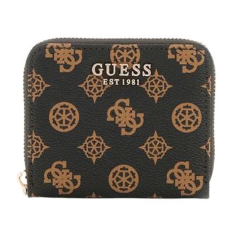 Guess &Eacute;l&eacute;gant Porte-cartes avec Fermeture &Eacute;clair - Femme - Accessoires - Brun - Taille: ONE Size