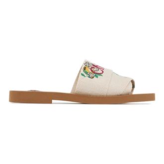 Chlo&eacute; Woody Mule - - Shoes - Damen - Wei&szlig; - 39 EU