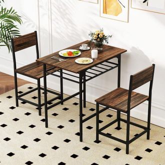 Costway table et chaises salle manger table chaise encastrable ensemble table et chaise salle a manger table de cuisine table et chaise petite table de cuis