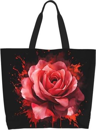 Generic Peinture &Agrave; LHuile Roses13 Sac Fourre Tout Grand Tote Bag Pliable Sac &Agrave; Bandouli&egrave;re Pour Travail Shopping Voyage