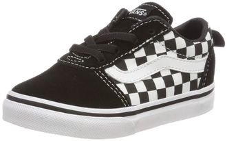 Vans Ward Slip-on Canvas, Unisex Baby Sneaker, Schwarz ((Checkers) Black/True White Pvc), 22.5 EU