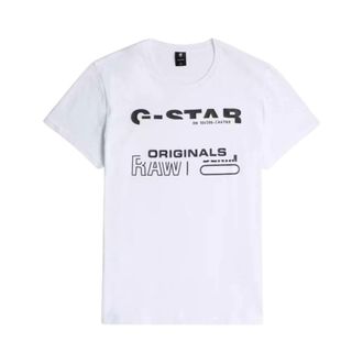 G-Star Homme, Tops, Blanc, Taille: M Camiseta Originals