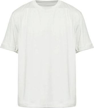 Eleventy Homme, Tops, Blanc, Taille: 2XL T-shirt &agrave; Col Rond
