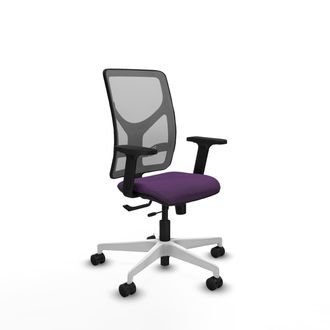 Piqueras y Crespo Gepolsterter B&uuml;rostuhl mit 2D-Armlehnen, h&ouml;henverstellbare Lendenwirbelst&uuml;tze, ausgestattet mit Syncro/Traslack und Schneideschaum, mit Rollen von 65 