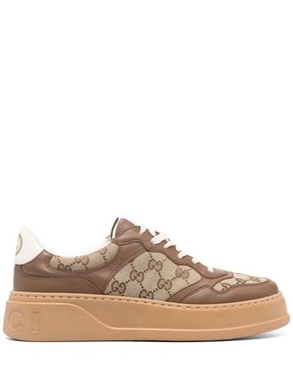 Gucci baskets Original GG &agrave; empi&egrave;cements - Marron