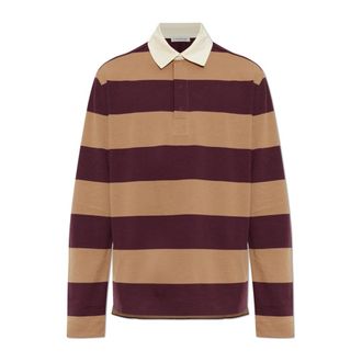 Moncler Homme, Tops, Brun, Taille: XL Polo &agrave; manches longues