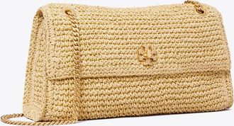 Tory Burch Damen Kira Turnlock Woven Shoulder Bag