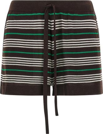 P.A.R.O.S.H. P.a.r.o.s.h., Femme, Shorts, Brun, Taille: 40 FR Listripes Shorts