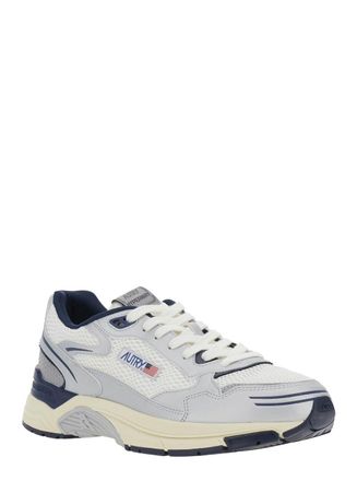 Autry Mens Low-Top Sneakers Hyperway Metallic Polyurethane Trainers