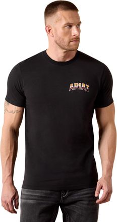 Ariat Mens Ariat Country Rock T-Shirt in Black, Size 2X-Large