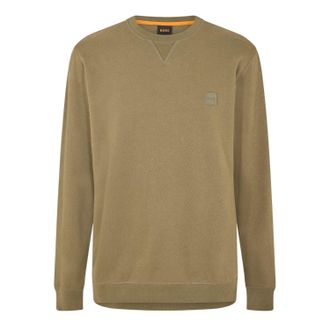 HUGO BOSS Westart Sweatshirt f&uuml;r Herren, Rundhalsausschnitt, Premium-Baumwolle (Gr&uuml;n)